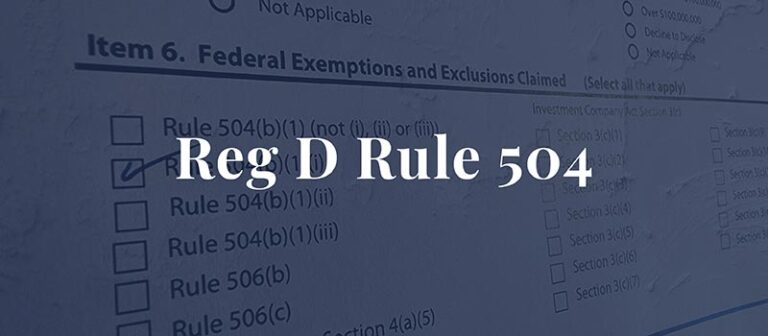 Rule 504 Of Reg D - The Former Heavyweight Syndication Champ